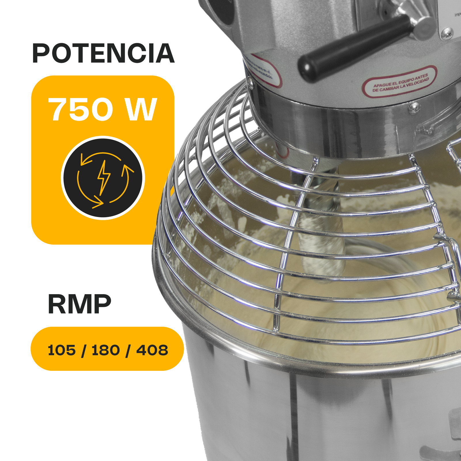 BATI-20 - Batidora Planetaria de 20 litros marca Rhino